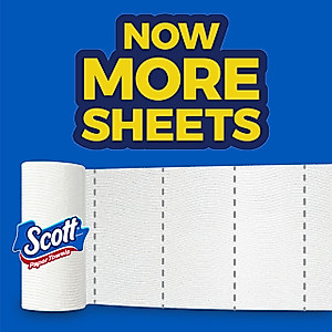 Scott Paper Towels, Choose-A-Sheet, 6 Double Rolls = 12 Regular Rolls (108 Sheets Per Roll)