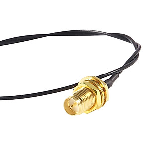 AEDIKO 5pcs IPX IPEX U.FL to RP-SMA Female Pigtail Antenna Bulkhead Mount WiFi Cable 35cm for WiFi Router Network Card Adapter