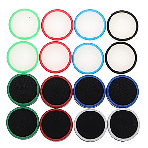 SOLUSTRE 16 Pcs Button Cap Joystick Thumb Grip Cap Handgrip Gaming Stand Qgrips Joystick Caps for Game Machine Silicone Grips Thumb Grips Thumb Stick Cover Handle Cover Shine