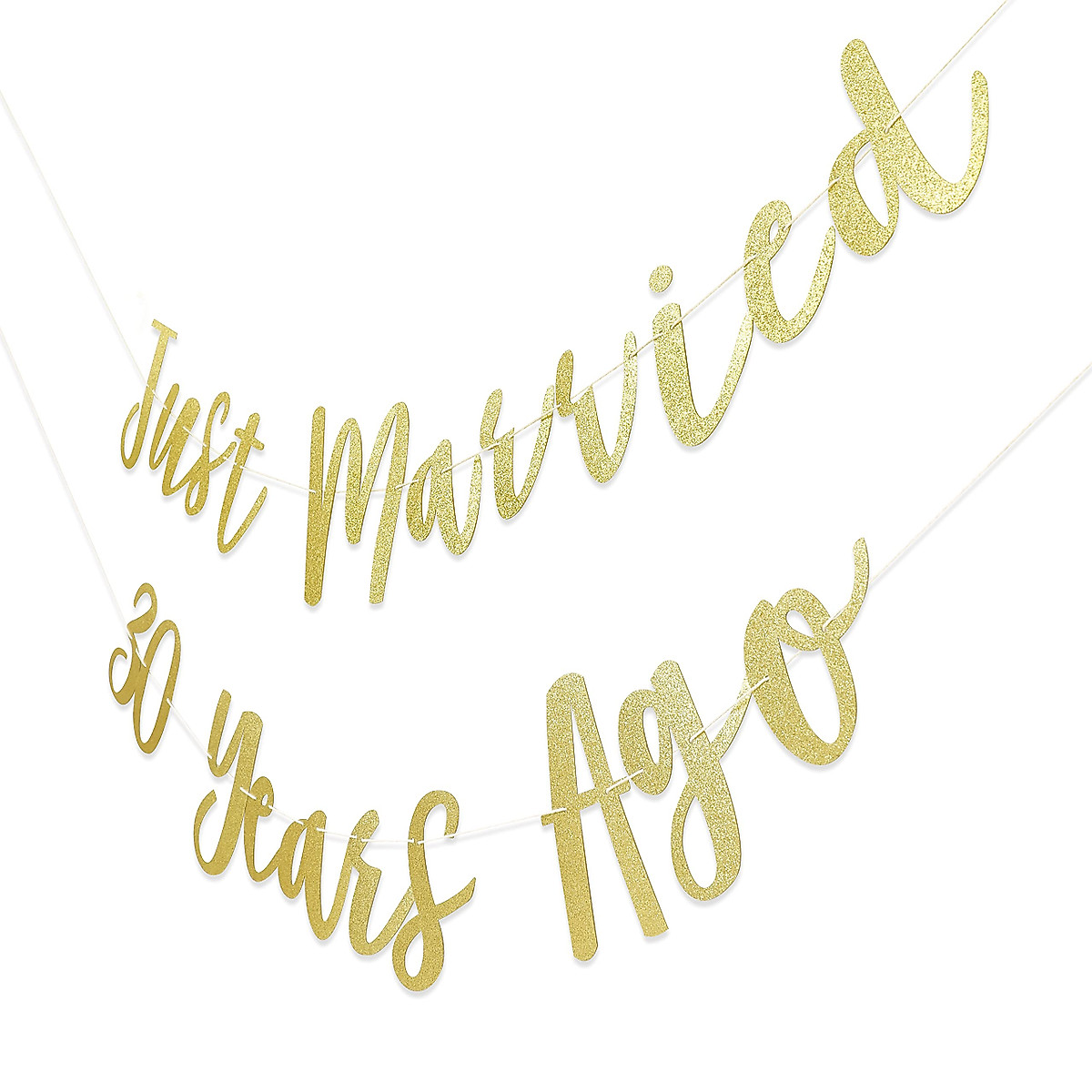 Just Married 30 Years Ago Banner- Wedding Anniversary Banner, We Still Do, Wedding Anniversary Party Decorations, The Choice For 30th Wedding Anniversary