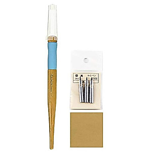 Tachikawa Pen Nib Holder(T-40) + Nikko G Pen Nib, Pack of 3,and Anti Rust Paper included