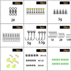 Fishing Pole Combo Set,2.1m/6.89ft 145pcs Fishing Accessories Kit Collapsible Rods Spinning Reel High Speed Reels Fishing line ministoream