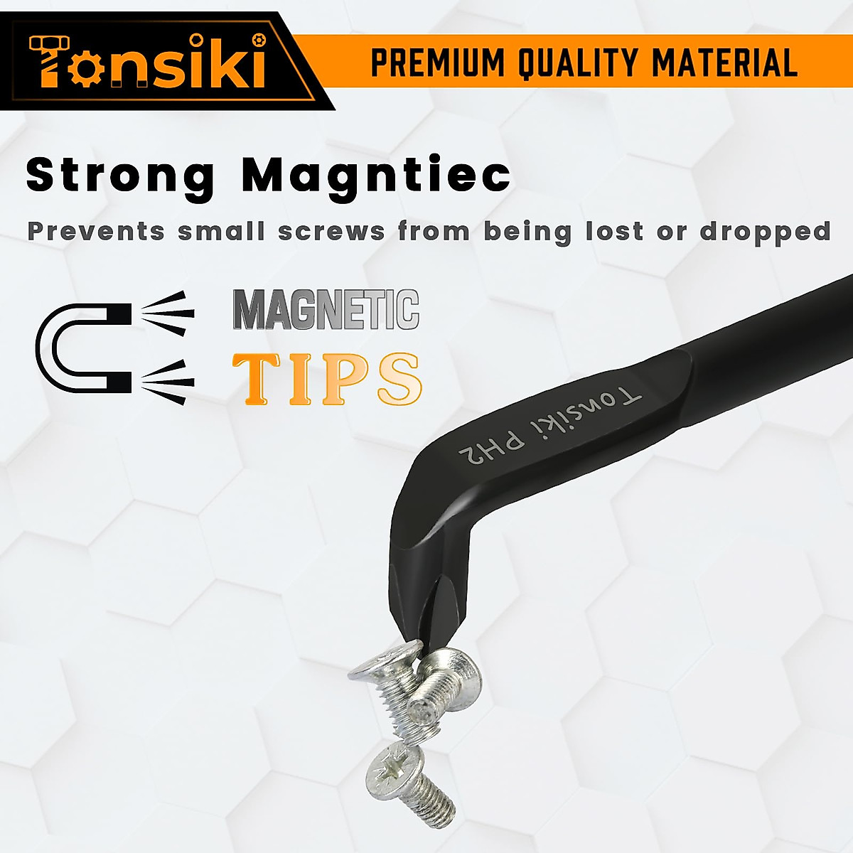 Tonsiki 2PCS Right Angle Offset Screwdriver Set, 90 Degree Z-Type Double End Screwdriver with Phillips and Slotted, Bent Low Profile Screwdriver, 15mm Flat Elbow Design for Tight Narrow Space