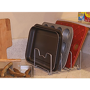 SimpleHouseware Kitchen Houseware Organizer Pantry Rack, Silver