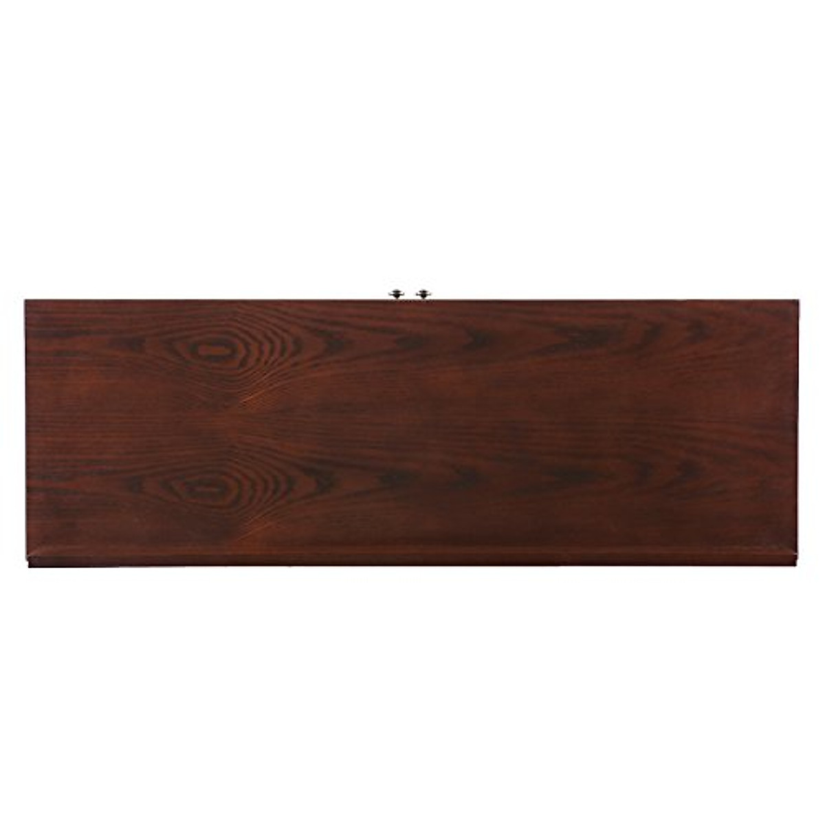 SEI Furniture Camino Mission Sideboard & Curio - Red Washed Expresso Finish w/ Faux Slate - Spacious Design (AMZ0092MC)