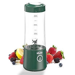 Mulli Portable Blender,16oz USB Personal Mixer for Smoothie and Shakes, Mini Blender with Six Blades for Baby Food,Travel,Gym and More