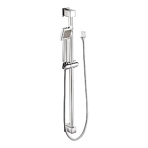 Moen 90 Degree Chrome Modern Eco-Performance Handshower Handheld Shower with 30-Inch Slide Bar and 69-Inch Metal Hose, S3879EP