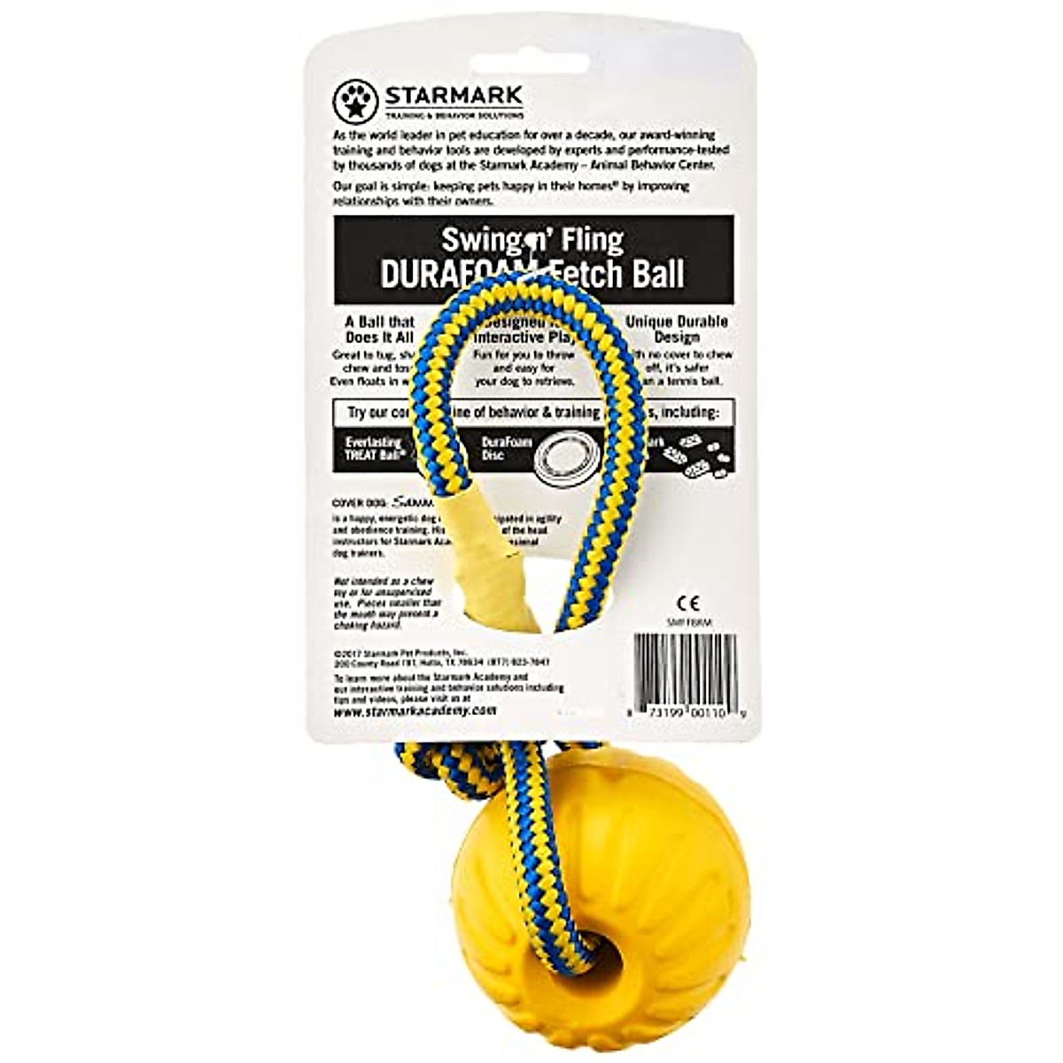 Starmark Swing 'n Fling DuraFoam Ball Dog Toy Medium