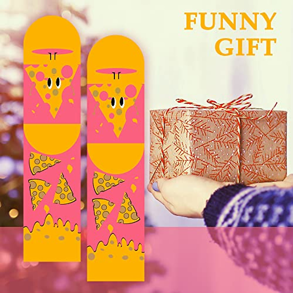 AGRIMONY Funny Cheese Socks for Women Ladies Teen Girls - Cheese Gifts Cute Fun Crazy Novelty Funky Food Silly Fancy Socks Stocking Stuffers-Valentines Day Christmas Gifts