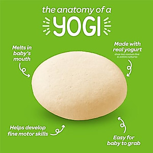 Happy Baby Organics Baby Snacks, Greek Yogis, Freeze Dried Yogurt &Veggie Fruit Snacks, Gluten Free Snack for Babies 9+ Months, Blueberry & Purple Carrot, 1 Ounce