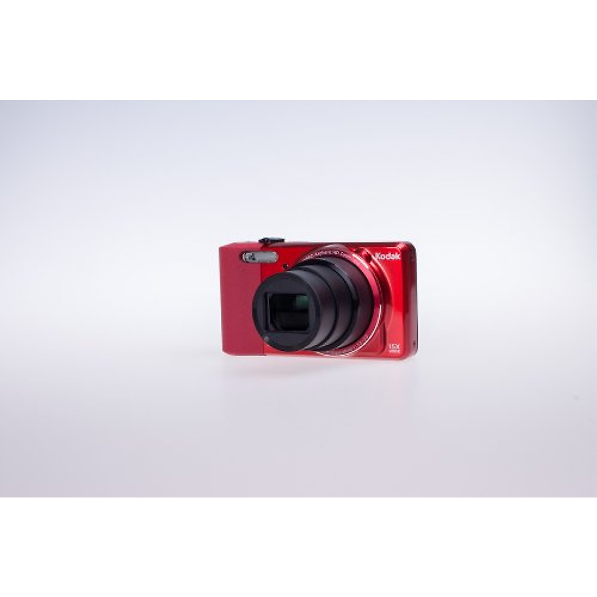 Kodak PixPro Friendly Zoom FZ151 Digital Camera, 16MP, 15x Optical/6x Digital Zoom, 3" LCD Display, HD 720p Video, AV-Out/USB 2.0, Red