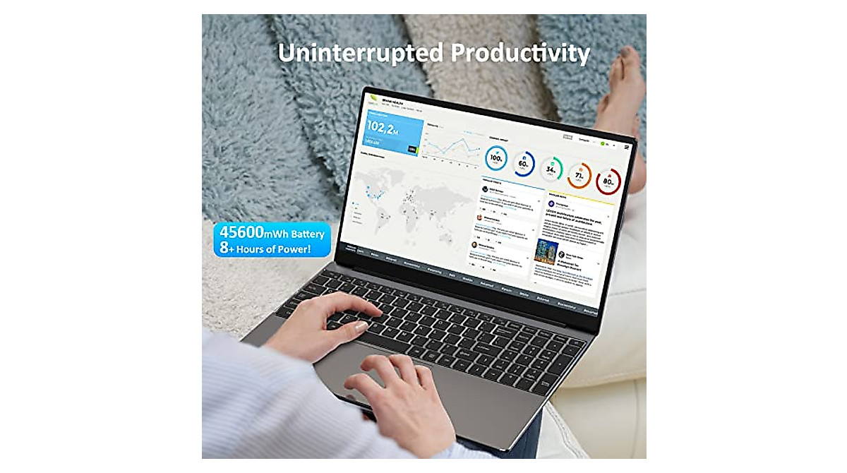 Auusda Laptop with Ryzen 7, 16GB RAM, 512GB SSD - Powerful & Versatile