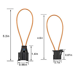 SecosAutoparts A pai Most Fiber Optic Optical Loop Bypass Female & Male Adapter Universal Connector for Radio and Audio Compatible with BMW VW Audi Mercedes Porsche