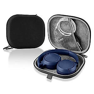 Linkidea Headphones Carrying Case Compatible with JBL Tune 670NC, Tune 660, Tune600BT, Tune570BT, Tune560BT, Tune520BT Case, Protective Hard Shell Travel Bag with Cable, Charger Storage (Black)
