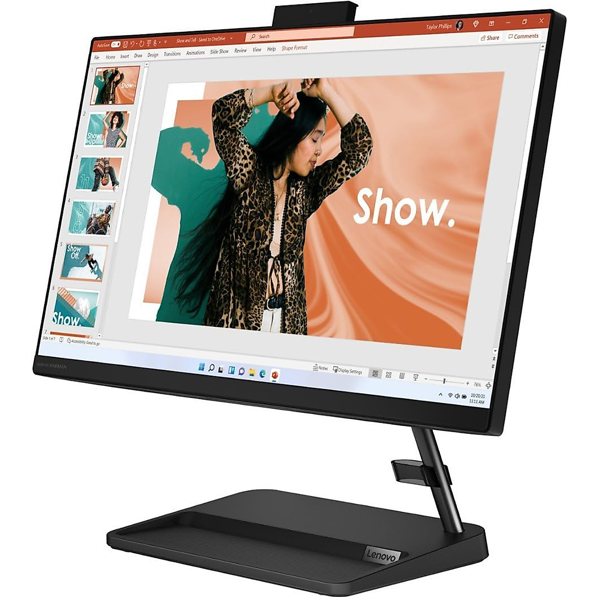 Lenovo Ideacentre 23.8" FHD (1920x1080) IPS Touchscreen All-in-One Desktop | AMD Ryzen 3 7330U 4-Core | AMD Radeon Graphics | Wi-Fi 6 | Bluetooth | HDMI | RJ-45 | 32GB DDR4 1TB M.2 SSD | Win11 Pro