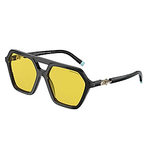 Tiffany & Co. Woman Sunglasses Black Frame, Yellow Lenses, 58MM