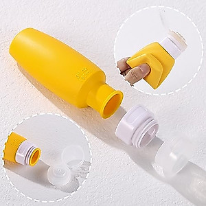 LIYUABU Silicone Travel Bottles for Toiletries,Tsa Approved 3oz Portable Refillable Travel Bottles,Leak Proof BPA Free Squeezable Travel Size Containers Accessories with Toiletry Bag（4Pack Red）