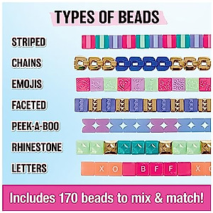 Cool Maker PopStyle Bracelet Maker, 170 Beads for Bracelets, Make & Remake 10 Bracelets, Bracelet Making Kit, DIY Arts & Crafts Kids Toys for Girls