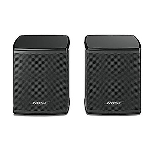 Bose Smart Soundbar 300 Bluetooth Wi-Fi Voice Control, Black Bundle Wireless Surround Speakers and SoundTouch Black, Pair