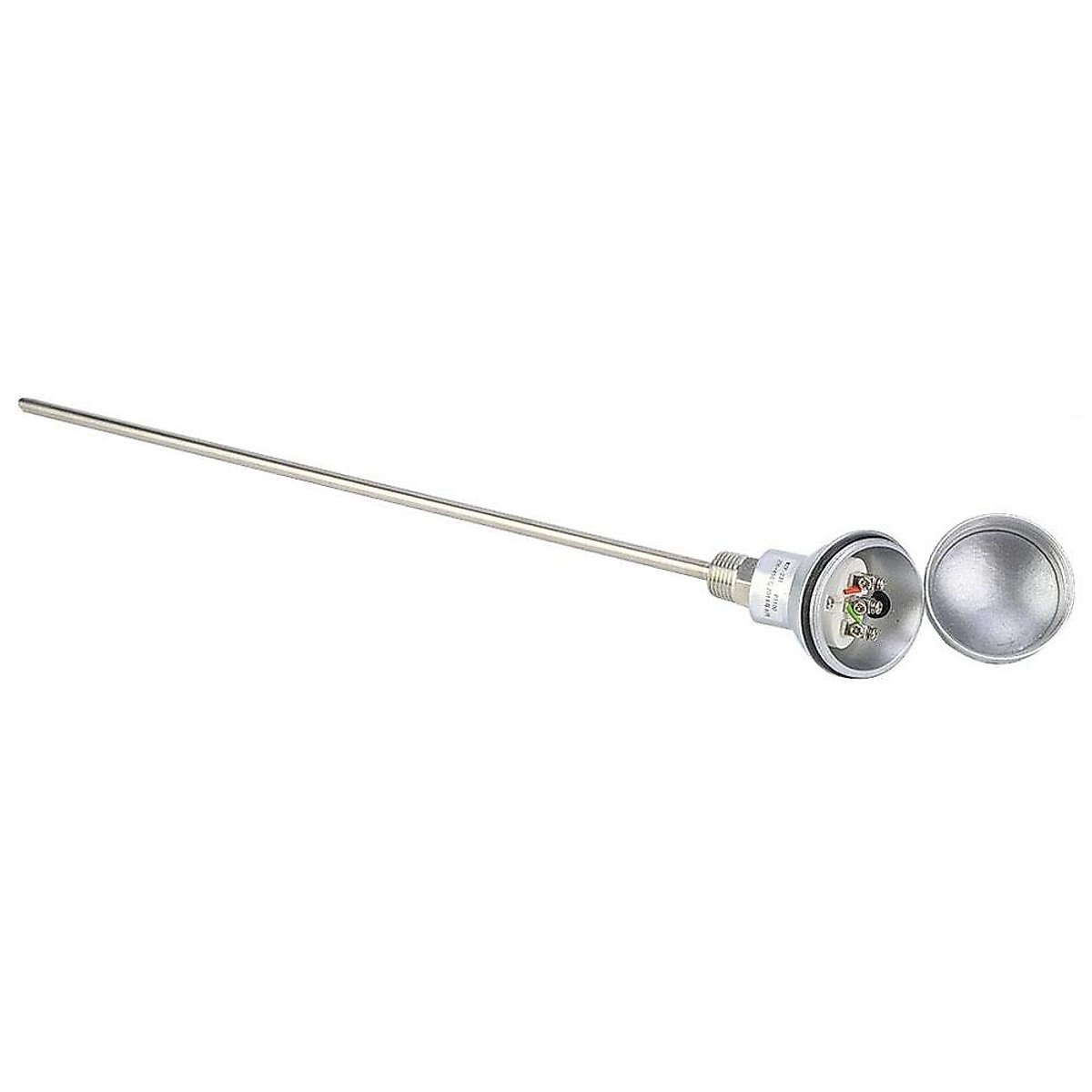 RTD Temperature Sensor, RTD PT100 Temperature Sensor Probe 1/2" NPT Thread Thermocouple Terminal Head,Simple and Easy to Install(400mm/15.7)