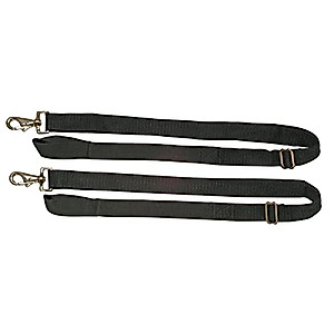 WeatherBeeta Replacement Elastic Leg Strap 1 Snap, Black, Pair
