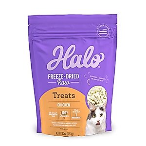 Halo 100% Chicken Breast Freeze-Dried Raw Treats, 2.2 oz.