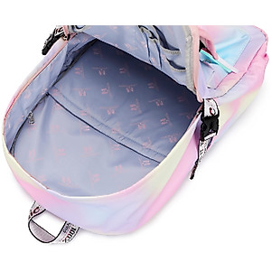 Hey Yoo School Backpack for Girls Backpack with Lunch Box School Bag Bookbag Aesthetic Cute Backpack Set for Teen Girls (Pink)