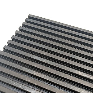 Forestchill Heavy Duty Anti Vibration Pads, 6" x 6" x 7/8" Ribbed Rubber with Blue Foam Center Isolation Pad for HVAC, Air Compressor, Washer and Dryer, Air Conditioner Units (Pack of 4)