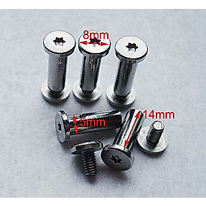5Afashion 10 Sets/lot DIY Knife Handle Screw Flat-Head Plum Blossom Screw,Tactical Survival Knife Screw Stainless Steel EDC Knife Shaft Screws