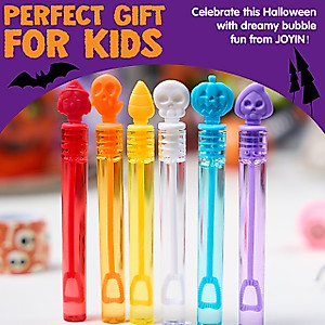 JOYIN 36 PCS Halloween Bubble Wands, Mini Bubbles Party Favors for Kids, Children Bubble Toys Bulk, Halloween Party Favors, Goodie Bags Stuffers, Outdoor Indoor Activity Use, Carnival Prizes