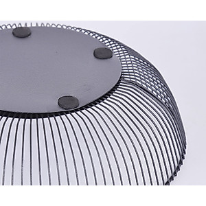 IBWell Wire Fruit Basket Fruit Bowl Kitchen Fruit Basket Stand Fruit Bowls for the Counters Metal Fruit Bowl-11 * 3"(D*H)(Exposure Black)