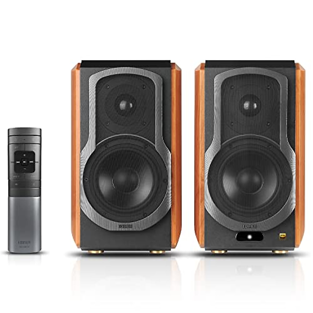 Edifier S1000W Wi-Fi Audiophile Active Bookshelf 2.0 Speakers, 120W RMS Wireless HiFi Bluetooth Sound System Works with Alexa, Optical/RCA x 2 Coaxial, Supports AirPlay 2, Spotify Tidal Connect WiFi