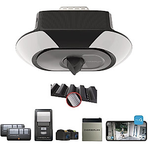 Chamberlain B6753T Smart Garage Door Opener, Video Streaming & Advanced Corner LED Lighting-myQ Smartphone Controlled-Ultra Quiet, Strong Belt Drive & MAX Lifting Power