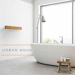 Urban Nouk Laundry Drying Rack, Wall Mounted, Retractable Clothes Drying Rack, 60lbs Capacity, 20 Linear Ft, with Wall Template and Long Drill Bit - 40" White