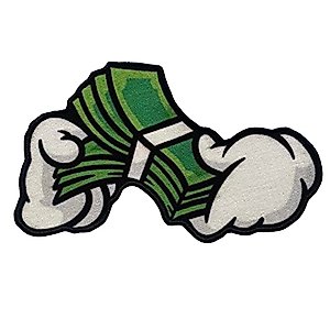 NASHE MARKET - Money Hands Design Rug for Decoration Modern Carpet (76x51cm)