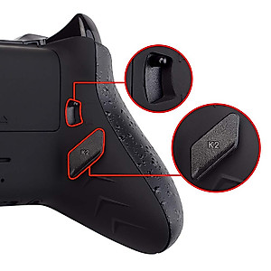 eXtremeRate Textured Black Lofty Programable Remap & Trigger Stop Kit, Upgrade Boards & Redesigned Back Shell & Side Rails & Back Buttons & Trigger Lock for Xbox One S/X Controller Model 1708