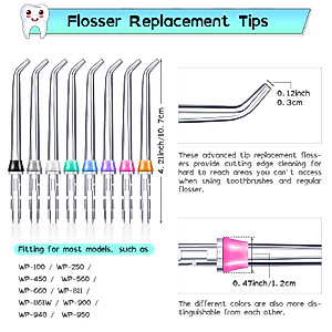 Tondiamo Replacement Hose Compatible with Waterpik Water Flosser Parts Dental Irrigator Handle Oral Hygiene Accessories Oral Irrigator Flossers Replacement Tips Reservoir Tank Valve Rubber Gasket