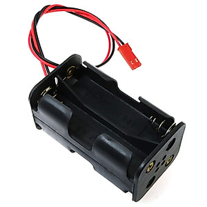 E-outstanding Battery Holder 2PCS 4 Cell AA Battery Case Box Container with JST Plug