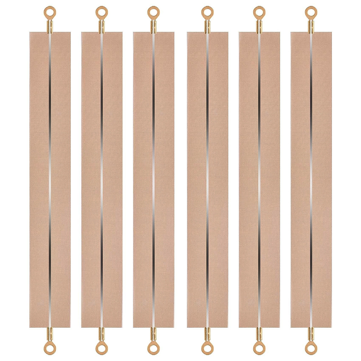 6 Pack Sealer Replacement Element Grip 300mmx2mm, Impulse Sealer Heating Element Service Spare Repair Parts Kit Heat Seal Strips for 12inch Heat Sealer, Suitable for Most Hand Sealers