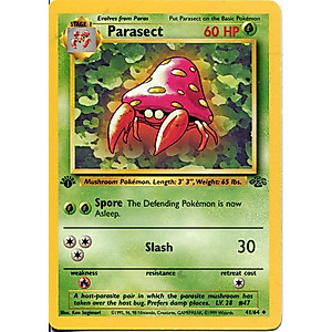 Wizards of the Coast Pokemon Jungle 1st Edition Uncommon Card #41/64 Parasect