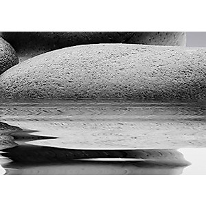 artgeist Canvas Wall Art Print Zen 24x16 in - 1pcs Home Decor Framed Stretched Picture Photo Painting Artwork Image - Flowers Stone Spa Wellness b-B-0095-b-a