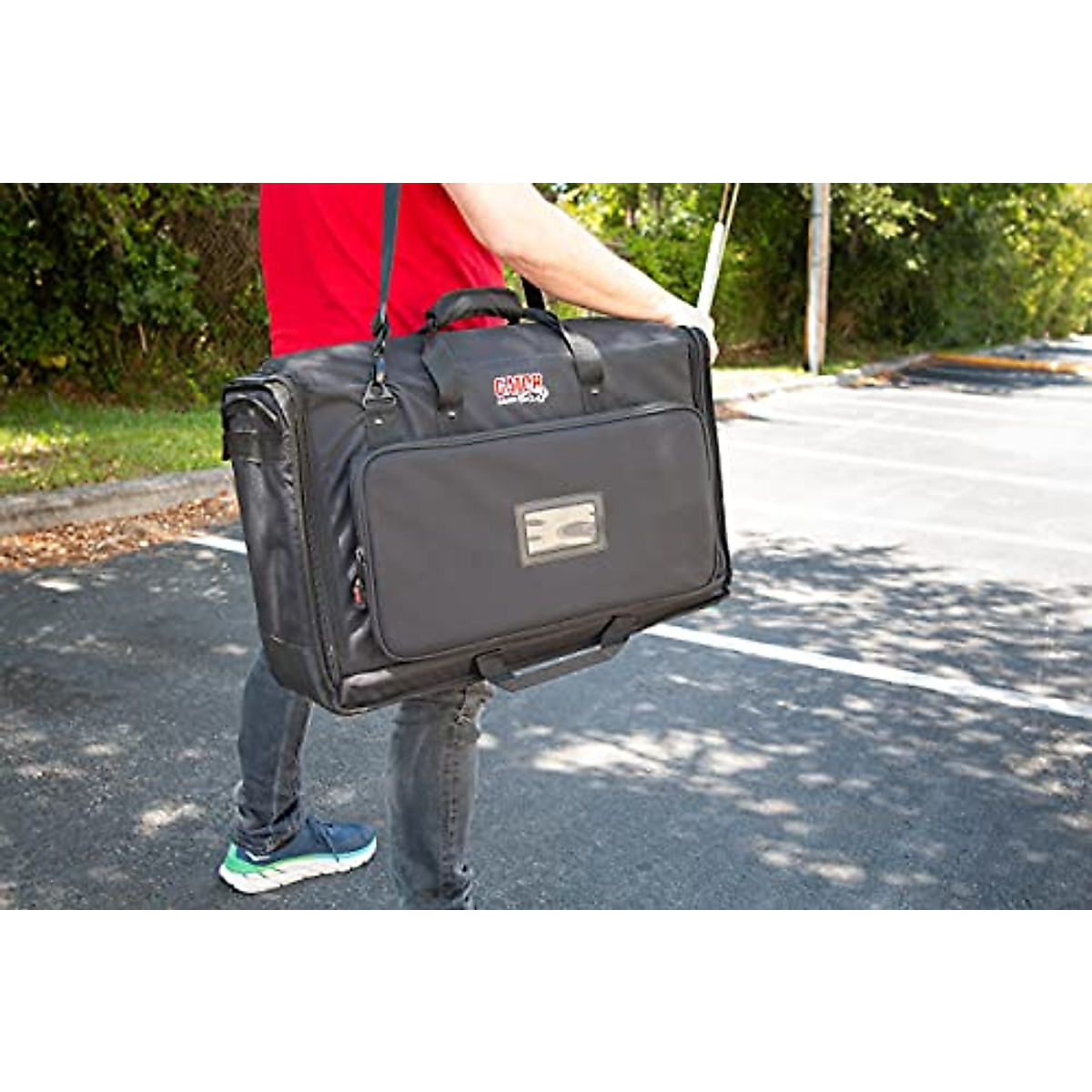 Gator Cases Padded Nylon Carry Tote Bag for Transporting LCD Screens, Monitors and TVs Between 19" - 24"; (G-LCD-TOTE-SM)