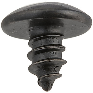 Small Parts 0804ABPTB Steel Sheet Metal Screw, Black Oxide Finish, Truss Head, Phillips Drive, Type AB, #8-18 Thread Size, 1/4" Length (Pack of 100)