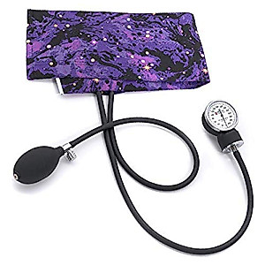 Prestige Medical Premium Adult Aneroid Sphygmomanometer, Galaxy Purple