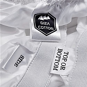 MyGiza Sheets California King Fitted Sheet, 100% Giza Egyptian Cotton, 400 Thread Count, White, 72"x84"