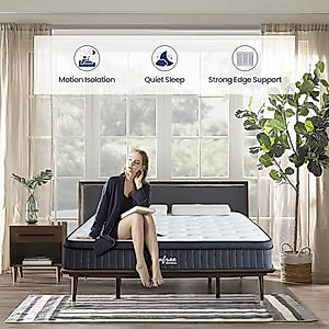 sofree bedding Full Size Mattress, 10 Inch Memory Foam Hybrid Mattress, Full Mattress in a Box for Motion Isolation, Strong Edge Support, Medium Firm