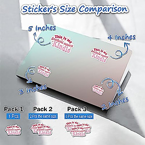 Miraki This Is My Emotional Support Kindle Sticker, Smut Sticker, Romance Book Sticker, Water Assitant Die-Cut Vinyl Stickers Decals for Laptop Phone Kindle Journal Water Bottles, Sticker for Women