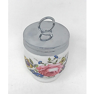Royal Worcester Porcelain Bournemouth Pink Rose Single Egg Coddler Made In England