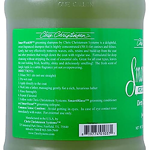 Chris Christensen SmartWash 50 Grooming Shampoo Jungle Apple, Groom Like a Professional, Delightfully Fragranced and Concentrated, Suitable for All Coats, Made in The USA, Gallon