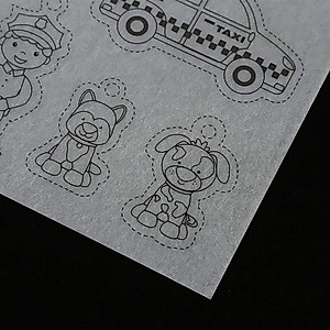 8pcs Shrink Sheet, Heat Shrinky Sheets Creative Pack Shrinky Art Paper with Pattern Shrinkable DIY Hand Made Craft Tool for Boys and Girls(Boy's Style)